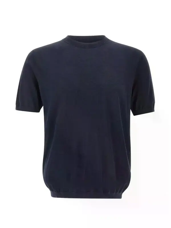 KANGRA Short-sleeve Ribbed Sweater