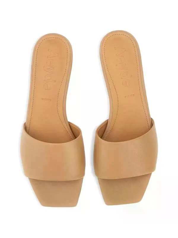 AeydĒ Anna Square Toe Sandals - Neutrals