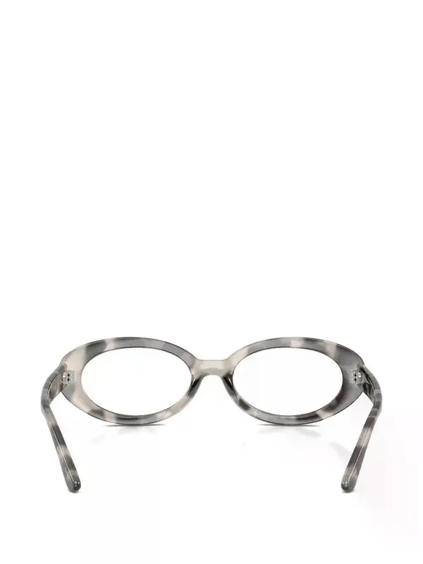 Ray-ban Tortoiseshell-pattern Oval Frame Glasses