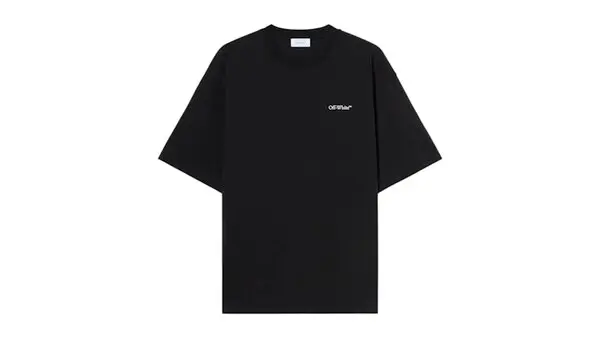 Off-White Off Off Half Arrow Skate Logo Tshirtin - Black/white