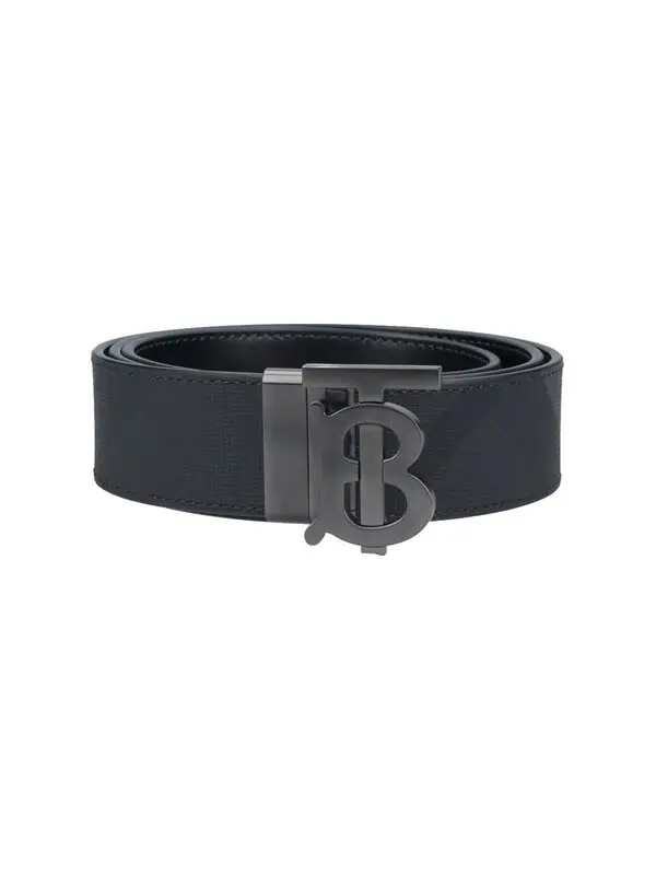 Burberry Tb Reversible Belt - Black