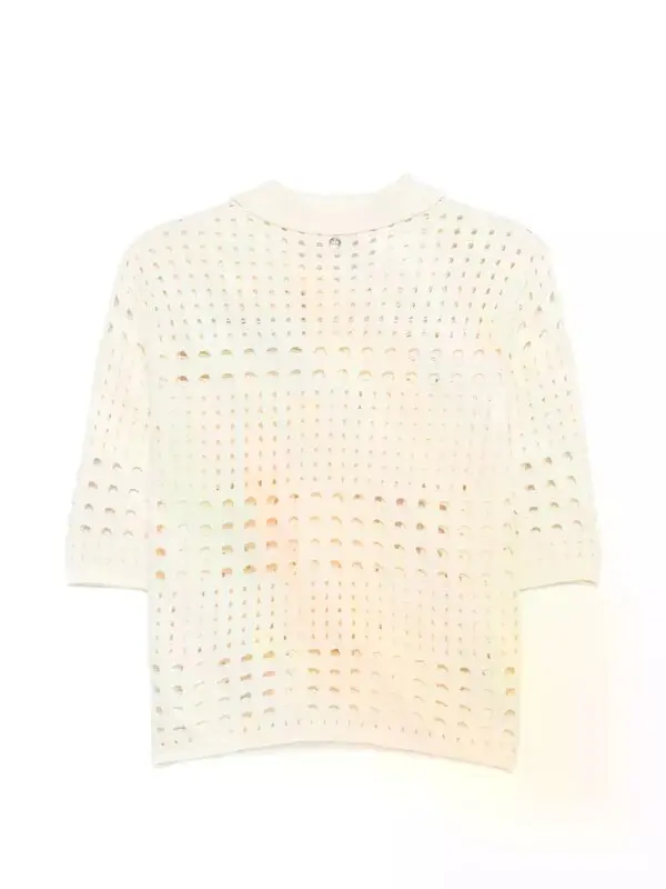 BOSS Floral Appliqué Knit Cardigan