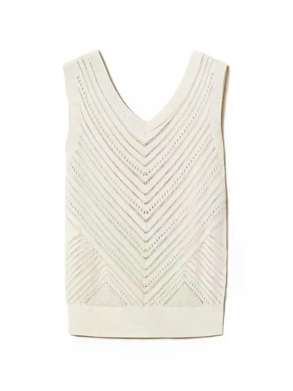 TWINSET Pointelle Knit Top