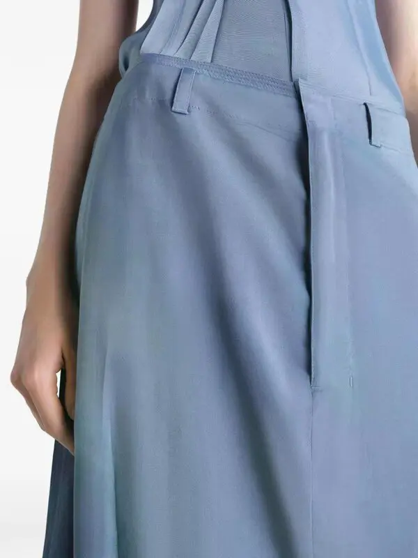 LEMAIRE Pleated Bermuda Shorts - Blue