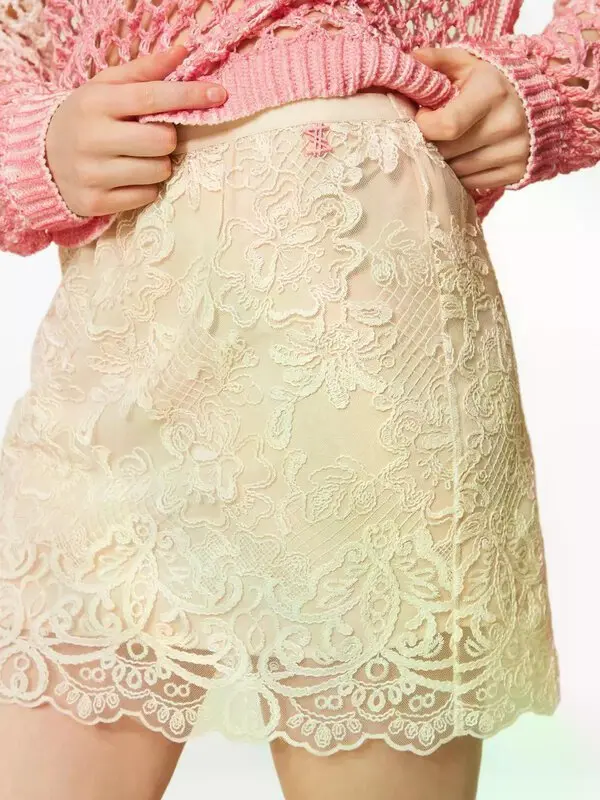 TWINSET Lace Mini Skirt