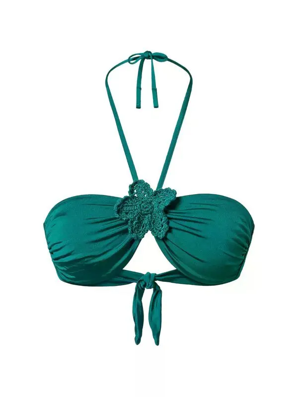 TWINSET Flower Detail Bikini Top - Green