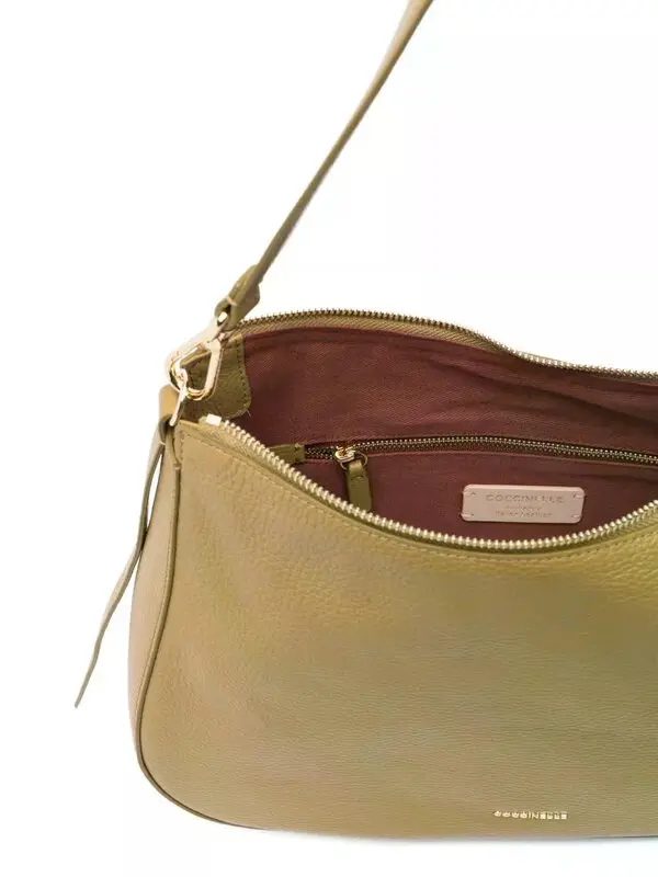 COCCINELLE Nory Leather Shoulder Bag - Green
