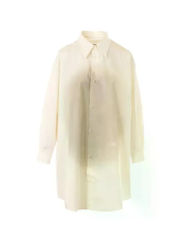 MAISON MARGIELA Long Sleeve Shirt Mini Dress