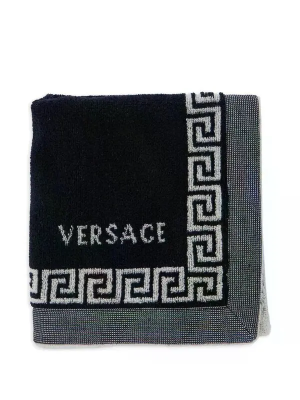 Versace Logo Towel - Blue