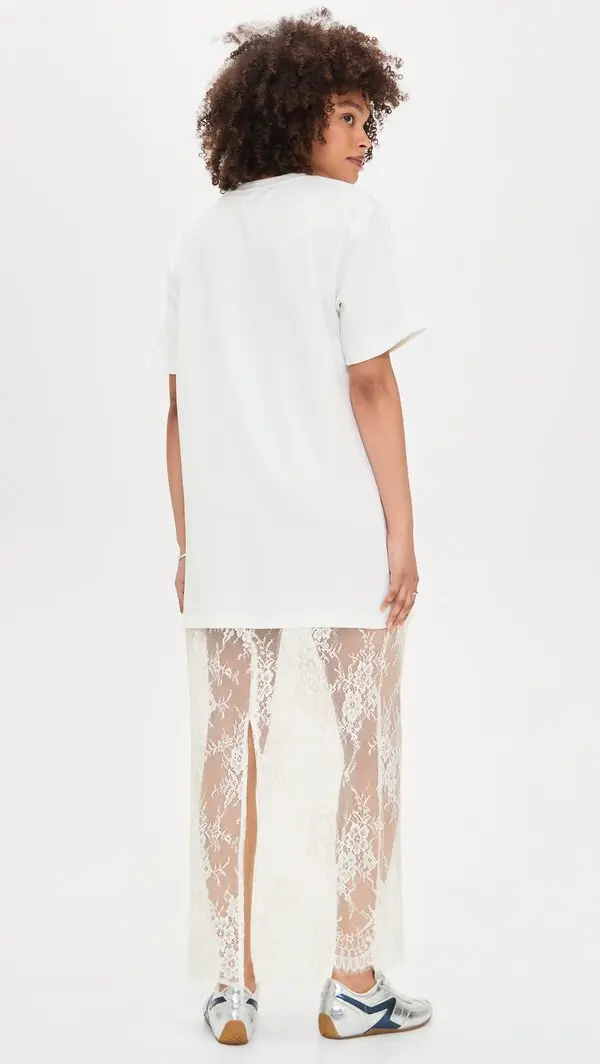 Endless Rose Mixed Media T-shirt Dress