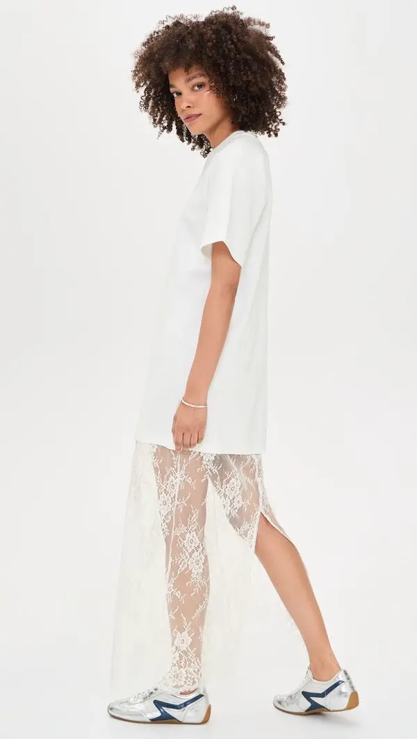 Endless Rose Mixed Media T-shirt Dress