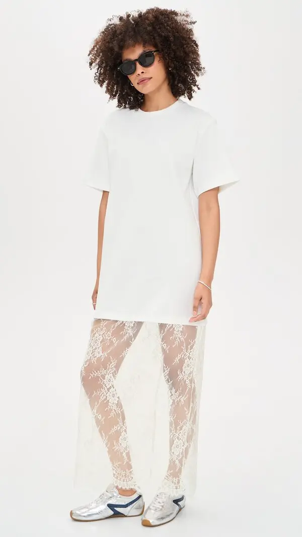 Endless Rose Mixed Media T-shirt Dress
