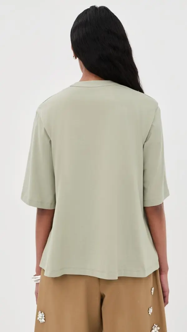 3.1 Phillip Lim Trapeze Tee With Floral Applique