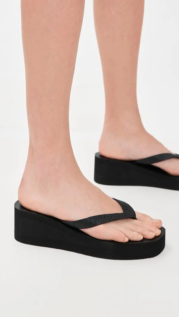 VELOUR High Platform Flip Flops