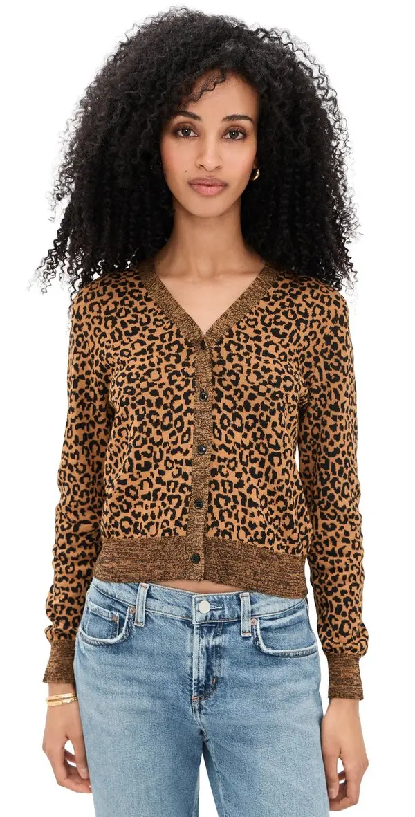 The Great. Shrunken V Neck Cardigan