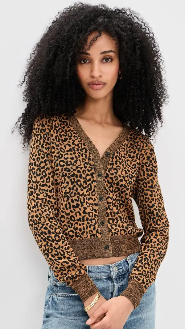 The Great. Shrunken V Neck Cardigan
