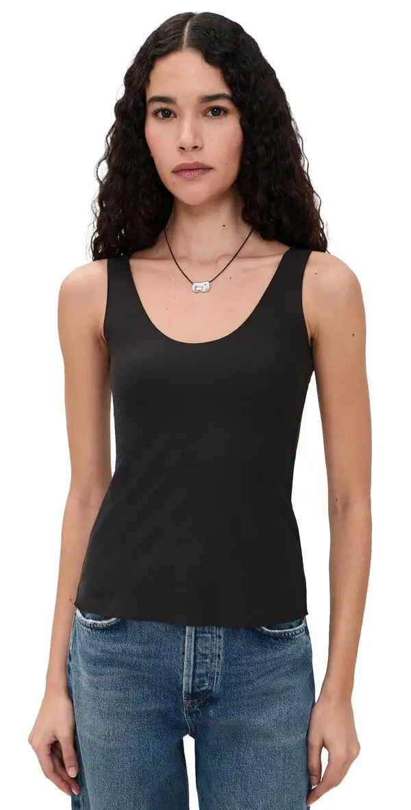 Commando Cotton Tank - Black