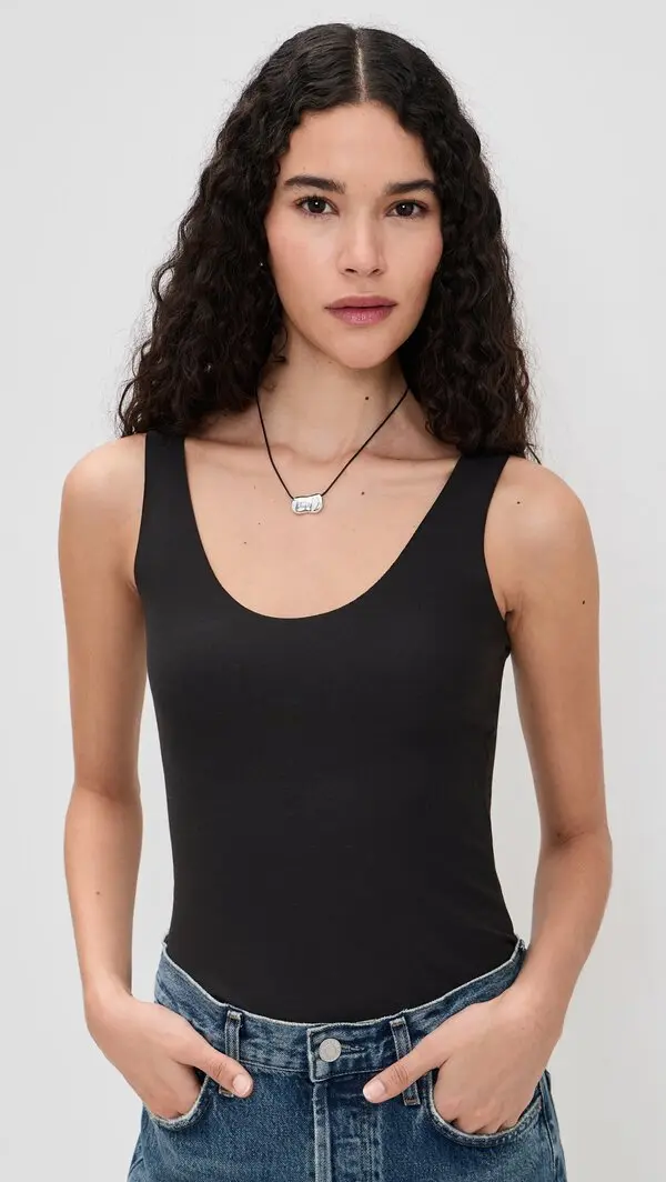 Commando Cotton Tank - Black