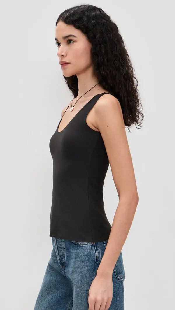 Commando Cotton Tank - Black