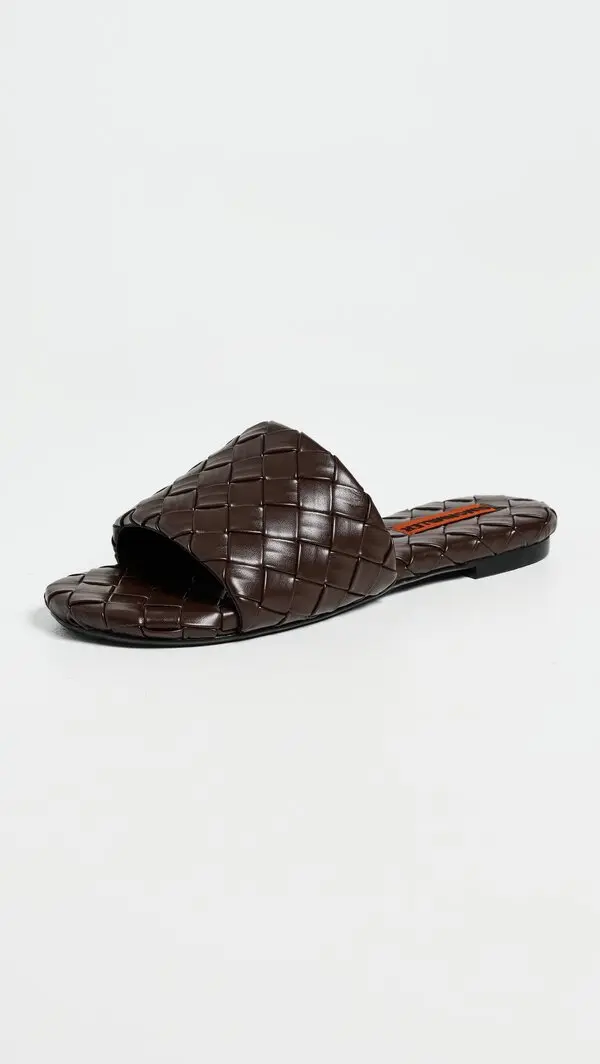 SIMONMILLER Woven Salerno Sandals - Chocolate