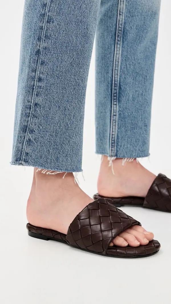 SIMONMILLER Woven Salerno Sandals - Chocolate