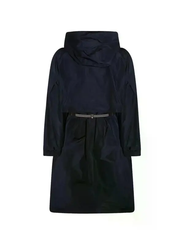 Max Mara Hooded Belted Jacket - Blue