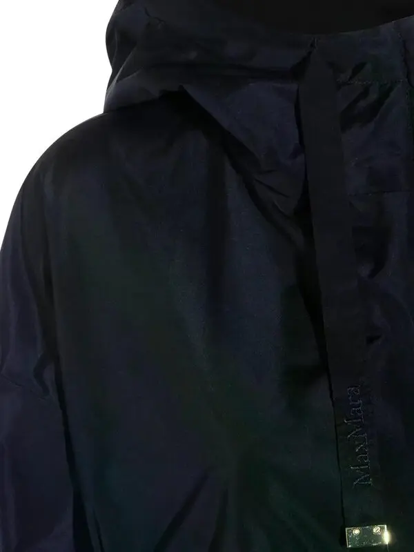 Max Mara Hooded Belted Jacket - Blue