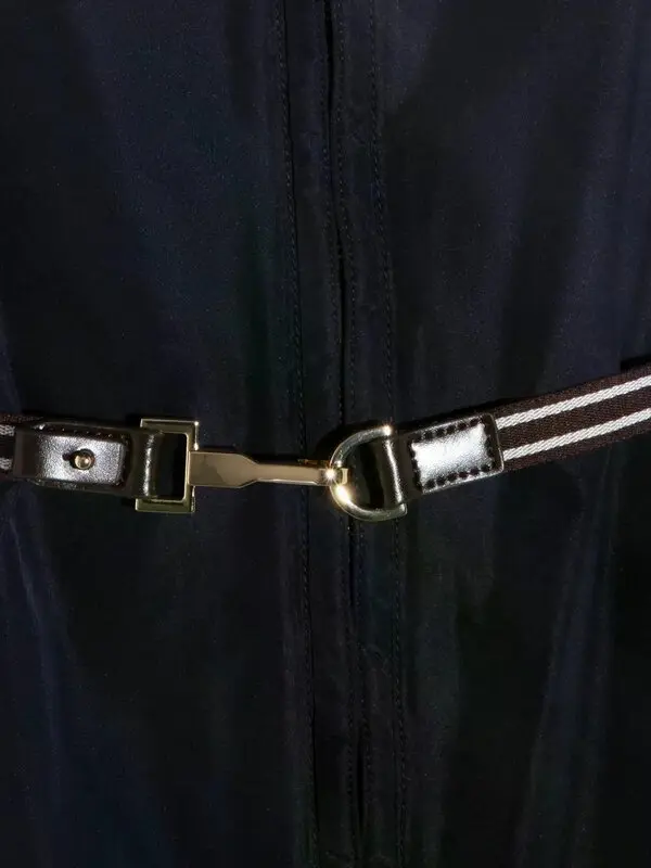 Max Mara Hooded Belted Jacket - Blue