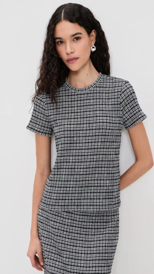 Vince Short Sleeve Crewneck Blouse