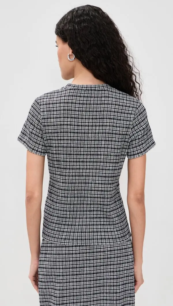 Vince Short Sleeve Crewneck Blouse