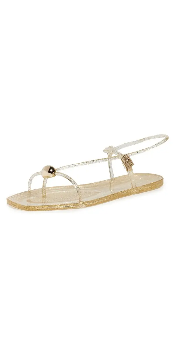 LOEFFLER RANDALL Dana Strappy Jelly Sandals - Champagne