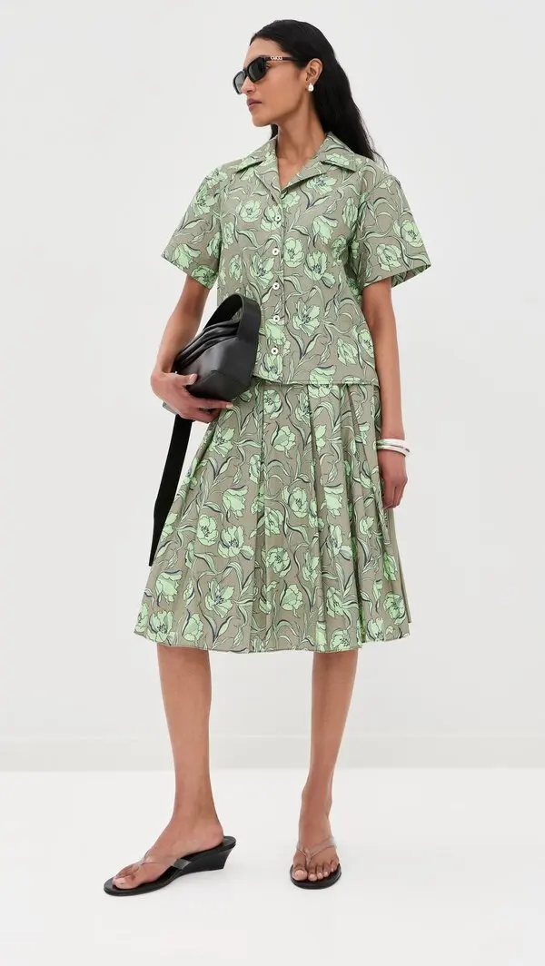 3.1 Phillip Lim Pleated Knee-length Skirt