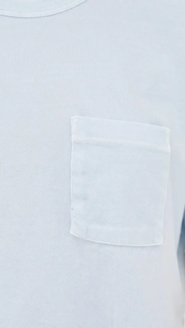 JAMES PERSE Cropped Relaxed Fit Pocket Tee