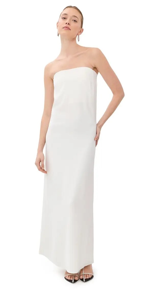 Co Strapless Maxi Dress - Ivory