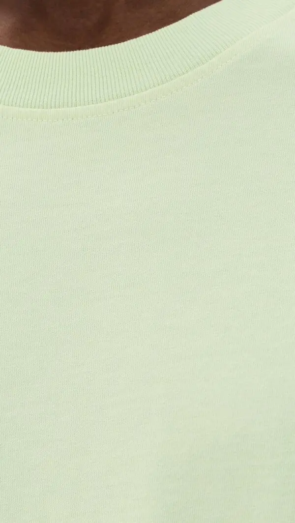 AGOLDE Asha Mock Neck Tee - Mint Cream