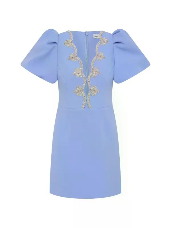 Rebecca Vallance Harlynn Puff Sleeve Mini Dress