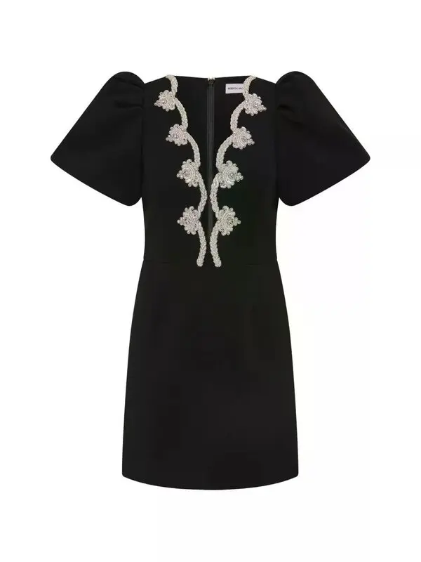 Rebecca Vallance Harlynn Puff-sleeve Mini Dress