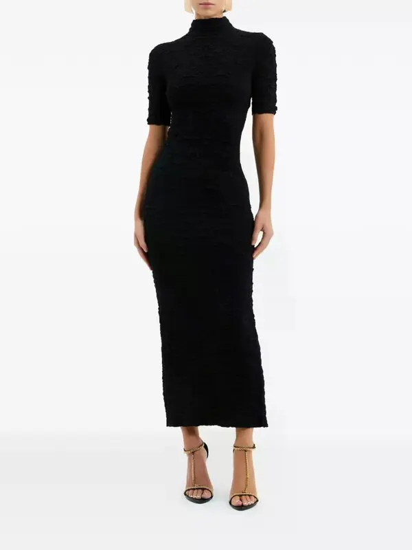 Rebecca Vallance Dayton Mock-neck Midi Dress