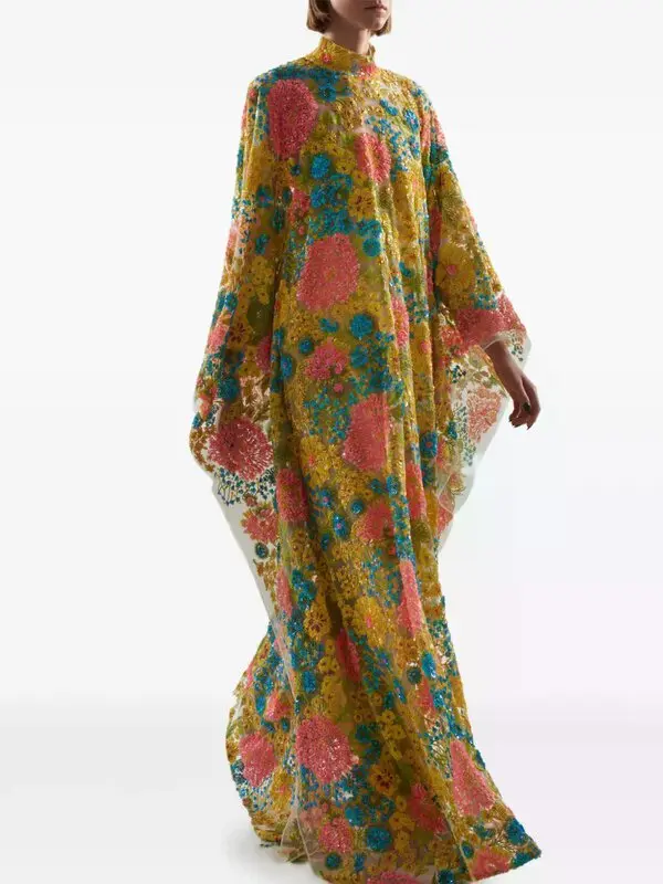 TALLER MARMO Grand Graham Floral Kaftan