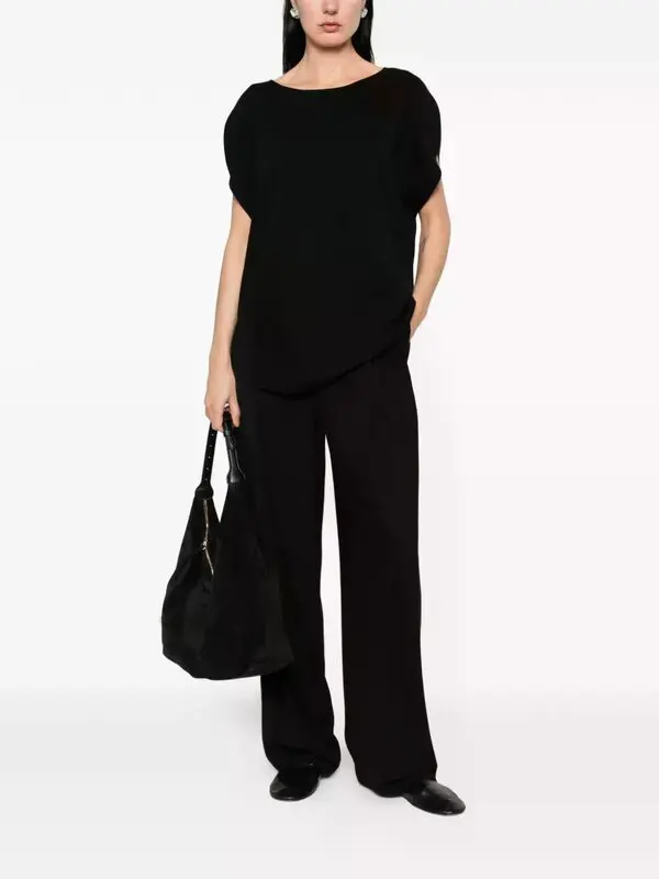 ALLUDE Boatneck Blouse