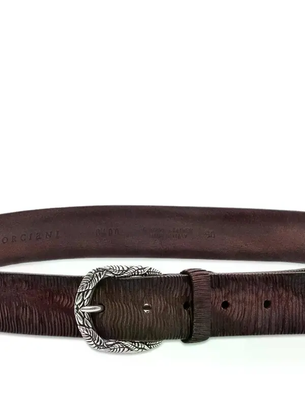 Orciani Blade Embossed Belt - Brown
