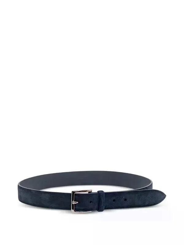 ORTIGNI Amalfi Leather Belt - Blue