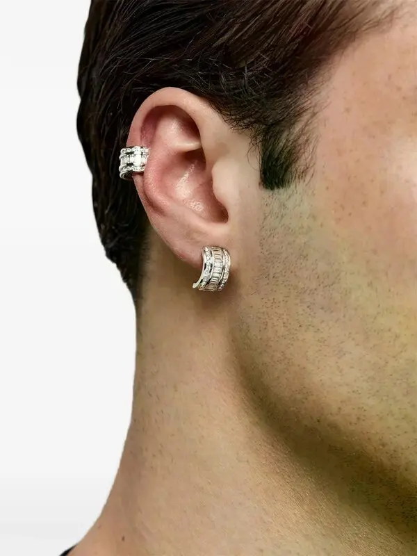 Mateo Diamond Half-hoop Earrings