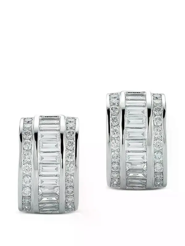 Mateo Diamond Half-hoop Earrings