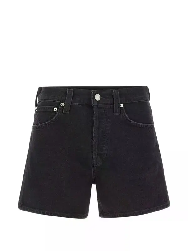 AGOLDE Five-pocket Denim Shorts - Black