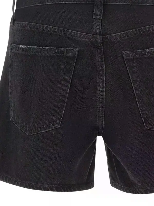 AGOLDE Five-pocket Denim Shorts - Black