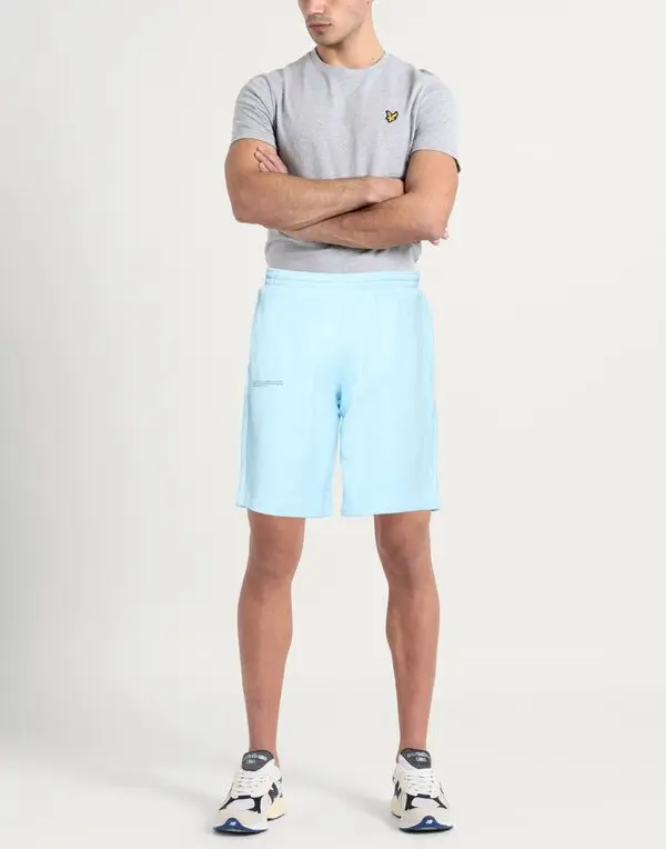 PANGAIA Organic Cotton French Terry Bermuda Shorts - Sky Blue