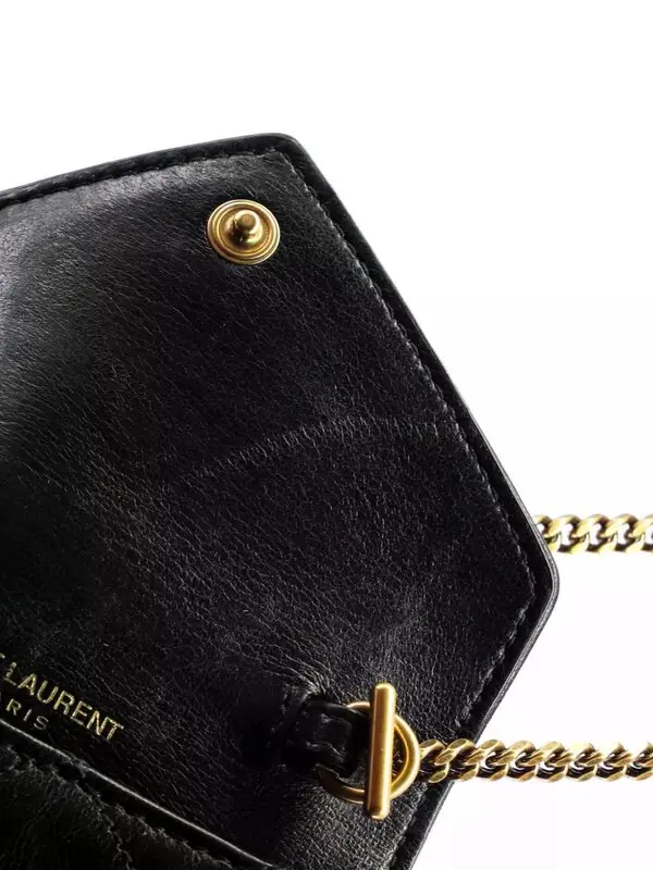 Saint Laurent Gaby Envelope Chain Quilted Micro Crossbody Bag