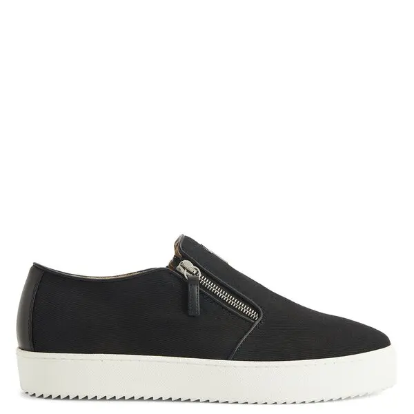 GIUSEPPE ZANOTTI Textile Slip-on Sneaker - Black