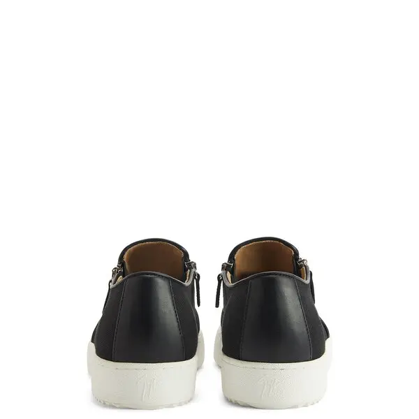 GIUSEPPE ZANOTTI Textile Slip-on Sneaker - Black